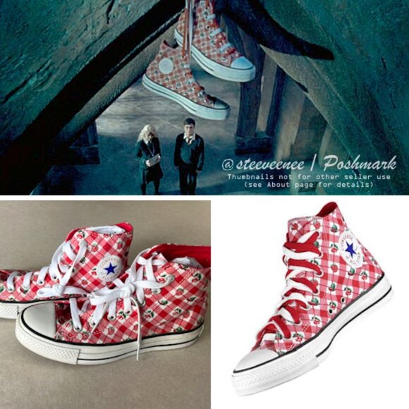 Converse | Shoes | Rare Converse All Star Strawberry Cherry High Top ...